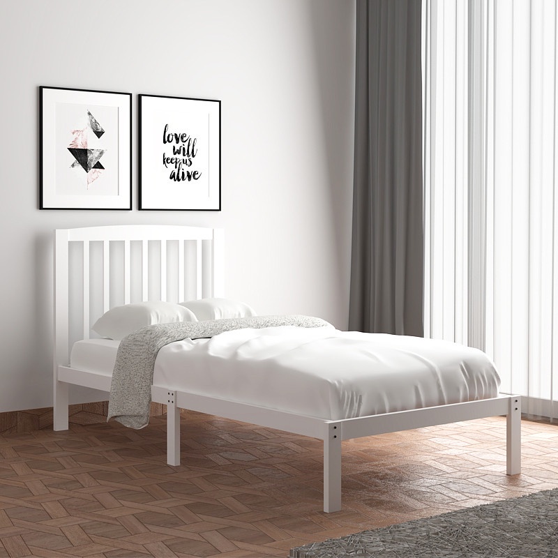 "Ready Stock"DEBORAH Single Size Solid Wood Bed Frame / Rangka Katil ...