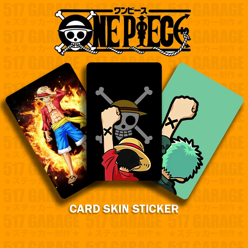 ONE PIECE - T*G STICKER - CARD STICKER - BANK CARD STICKER - ATM ...