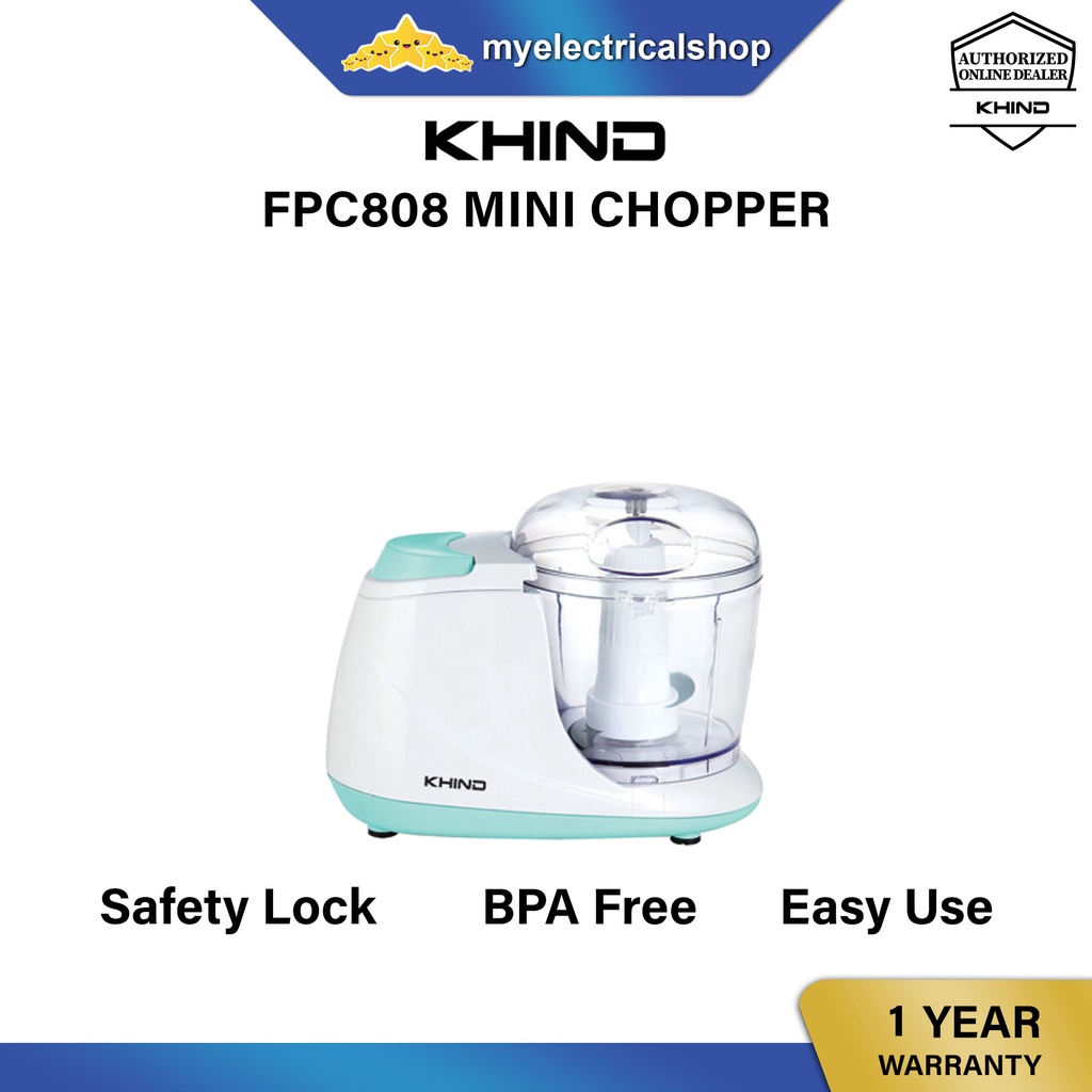 Khind Mini Food Chopper FPC808 | Shopee Malaysia