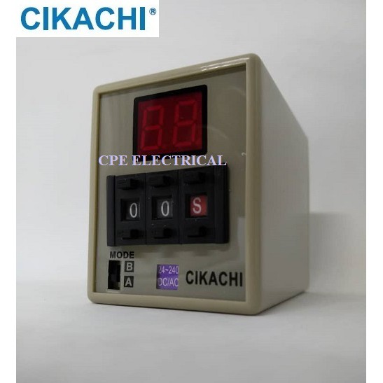 CIKACHI AH3D-DMV Multi Range & Voltage Digital Timer 24VDC ~ 240VAC ...