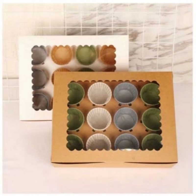 12 cavity Muffin / Cupcake / Mooncake / Dessert box / kek cawan kotak ...