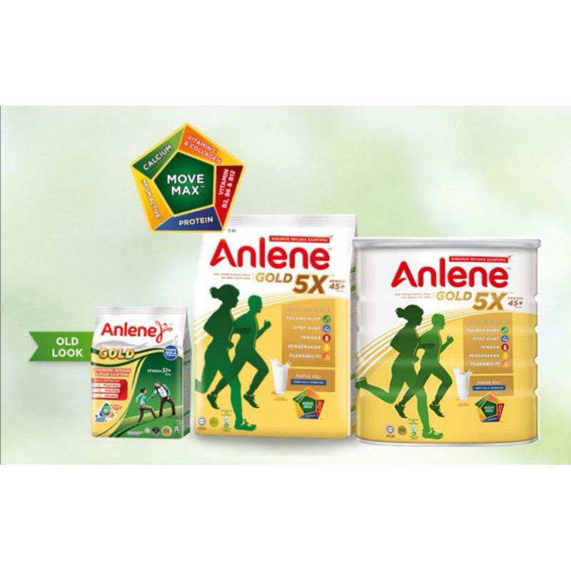 Anlene Gold 5x Tm Milk Powder for Adults (aged 45+) 600g | Shopee Malaysia
