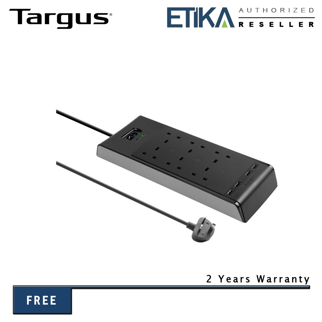 Targus smart surge 6 with 4 usb ports extension socket with sirim ...