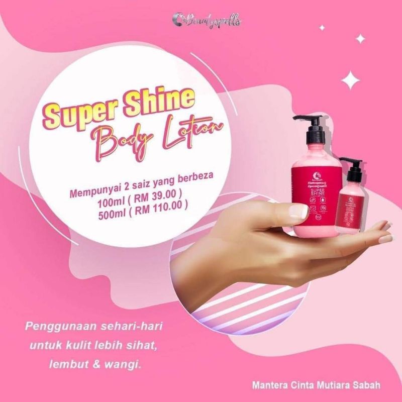 Super Shine Body Lotion 500ml | Shopee Malaysia