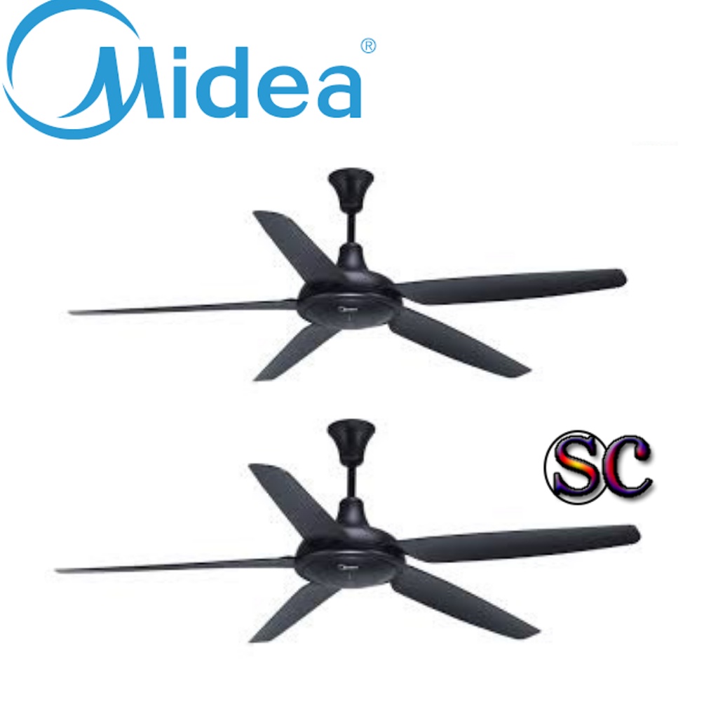 MIDEA CEILING FAN 5 BLADES WITH REMOTE MFC-140CJR (2UNIT/1BOX) | Shopee ...