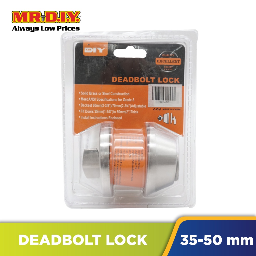 (MR.DIY) Single Deadbolt Lock (8cm) | Shopee Malaysia