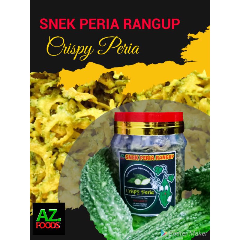 *HOMEMADE*(250g) Original Kerepek Crispy Peria/Bitter Gourd Crispy ...
