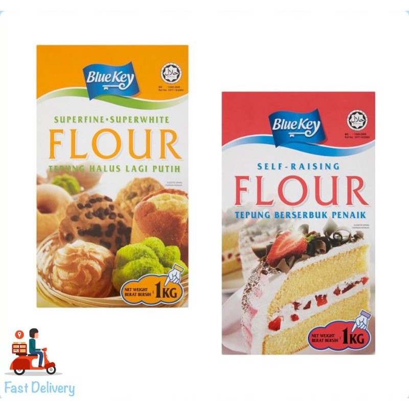 Bluekey self raising cake flour/ super fine super white flour 1kg ...