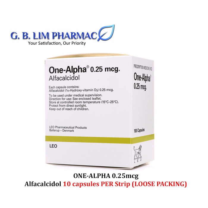 ONE-ALPHA 0.25MCG 30 CAPSULES PER STRIP OR 1 STRIP ONLY *LOOSE PACKING ...