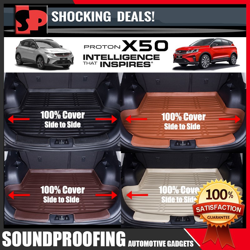 Proton X50 Rear Car Boot Cargo Compartment Carpet Leather Protector ...