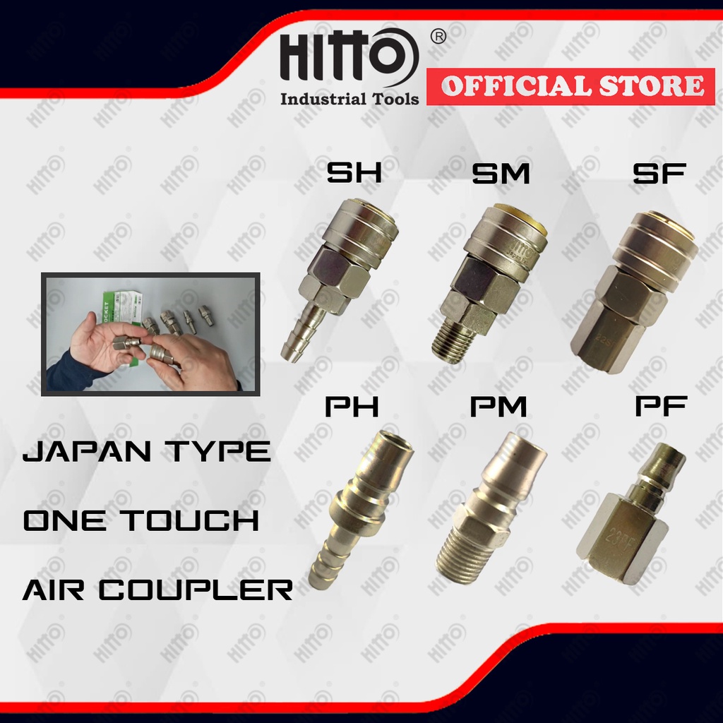 [100%] HITTO Quick Release AIR COUPLER for Air Compressor/Air Coupling ...
