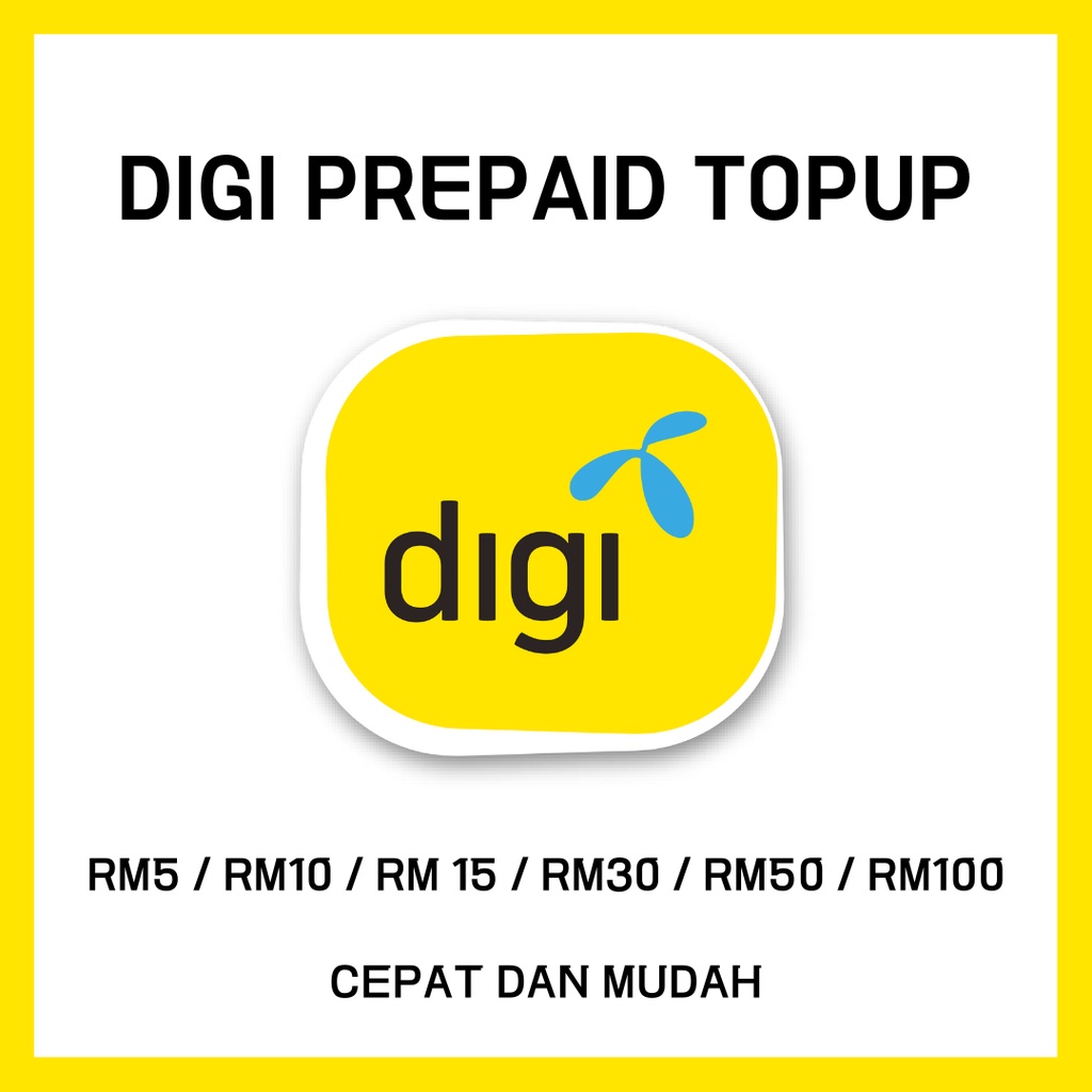 DIGI PREPAID Instant Reload/TOPUP (Direct top up) | Shopee Malaysia
