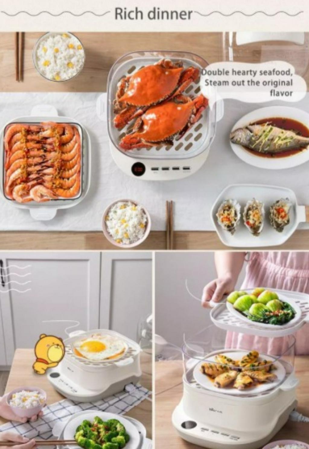 2-Layer Food Steamer | 6 Programs - Bear Malaysia