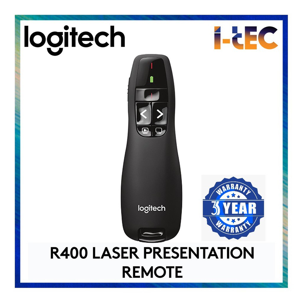 Logitech R400 Laser Presentation Remote Shopee Malaysia