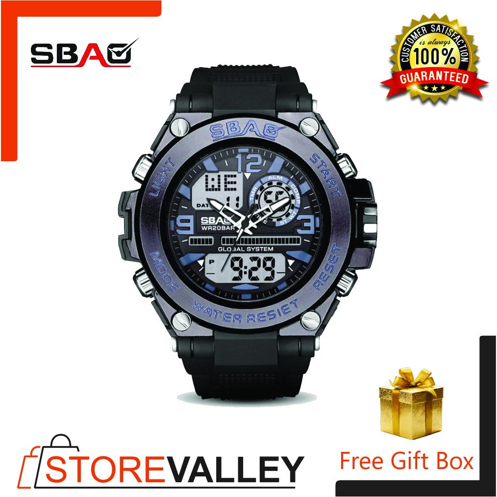 SBAO S-8025 Dual Display Quartz Digital / Men Watch / Watch for Men ...