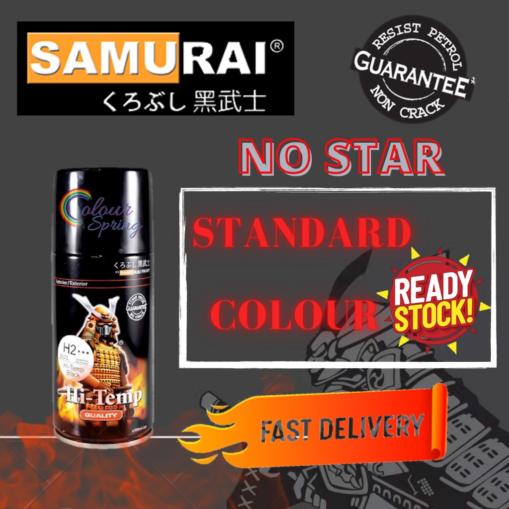 Samurai Paint Standard Colour / Can Spray / Spray Warna Biasa Warna ...