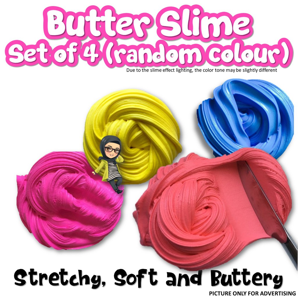BUTTER SLIME SET OF 4 (WILL GIVE DIFFERENT COLOR EACH CONTAINER ...