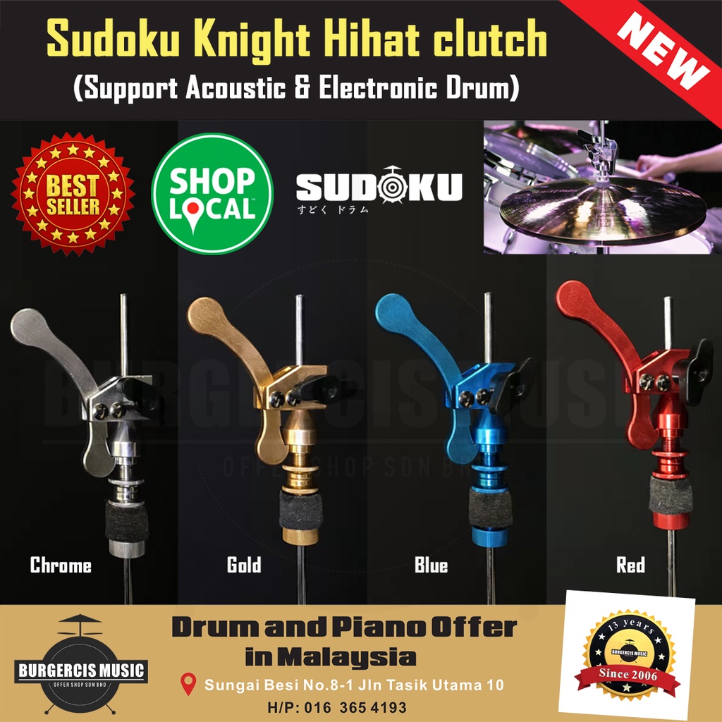 Sudoku knight Quick Release/Lock/Drop Clamp Screw Hihat Cymbal Clutch ...