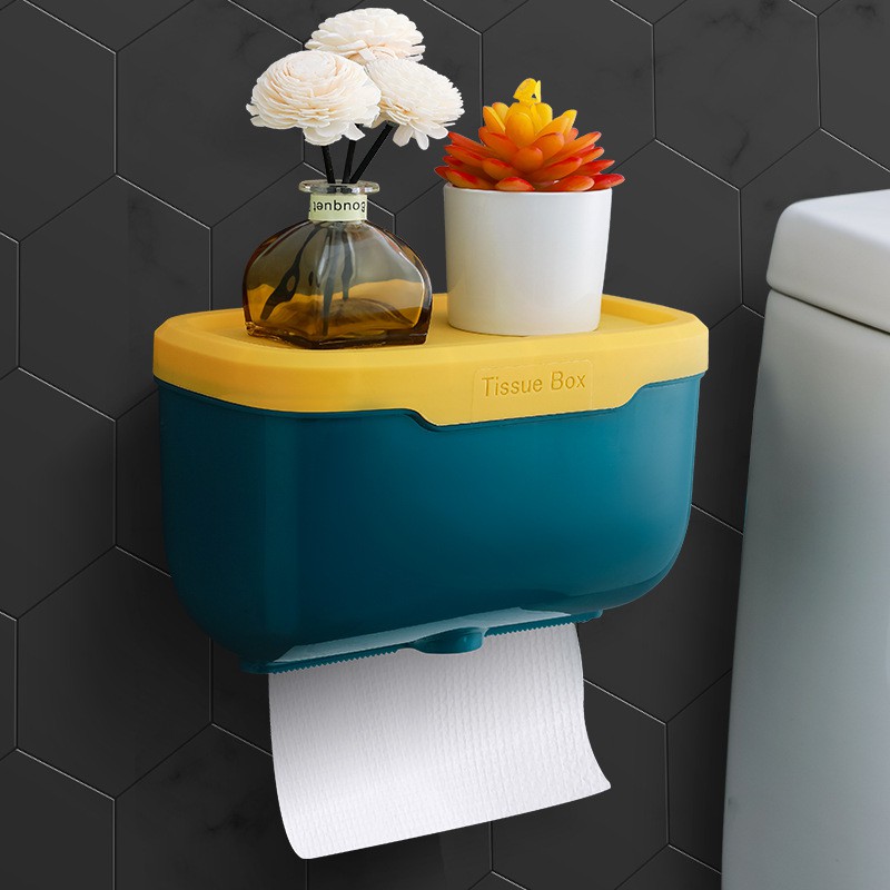 Colourful Toilet Tissue Box Bathroom Paper Holder Shelf Rack paper ...