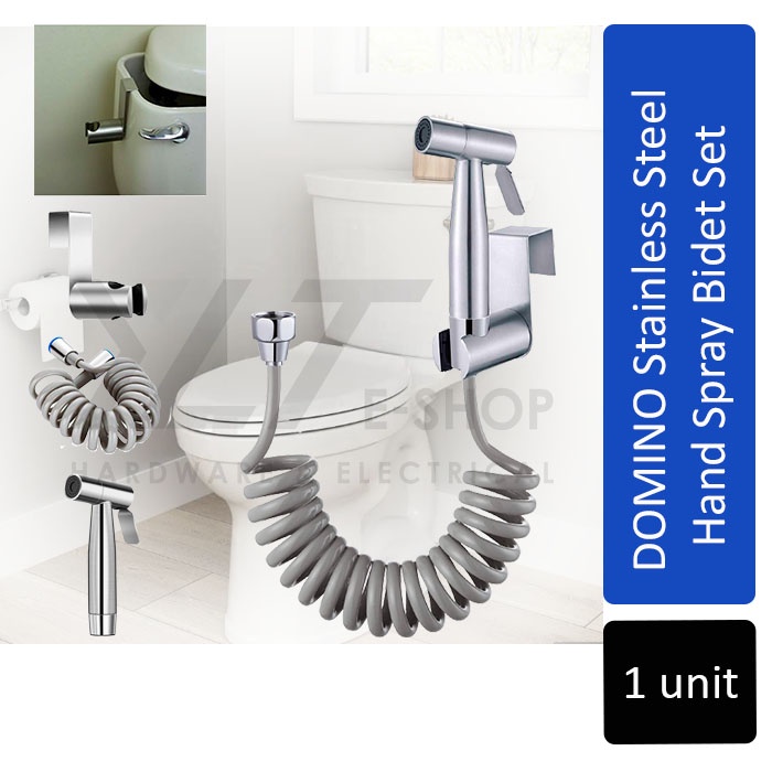 DOMINO Stainless Steel Hand Spray Bidet Set (No Drill Required) bidet ...