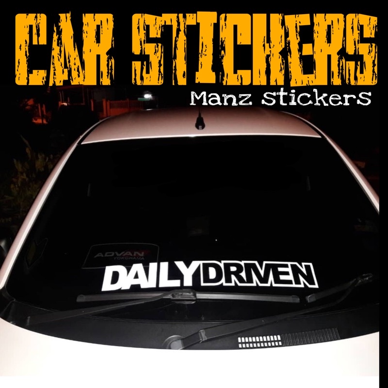 [24 HOURS SHIP] STIKER KERETA JDM DAILY DRIVEN / CAR STICKER JDM DAILY ...