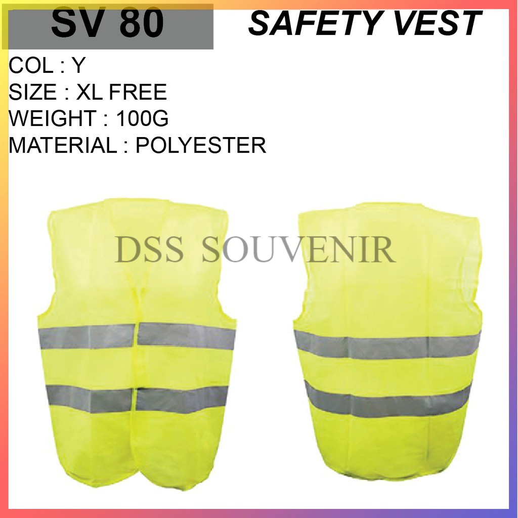 SAFETY VEST SV80 / YELLOW / POLYESTER | Shopee Malaysia