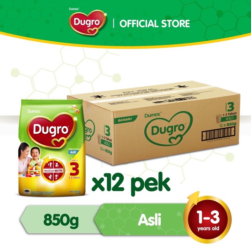 Dumex Dugro 3/4/5 850g x 12 pack | Shopee Malaysia