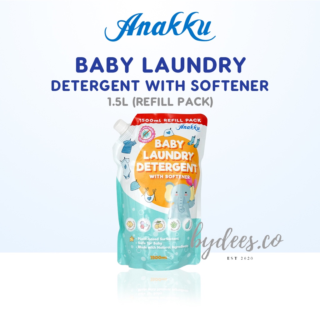 ANAKKU Baby Laundry Detergent With Softener 1.5L (REFILL PACK) Sabun ...