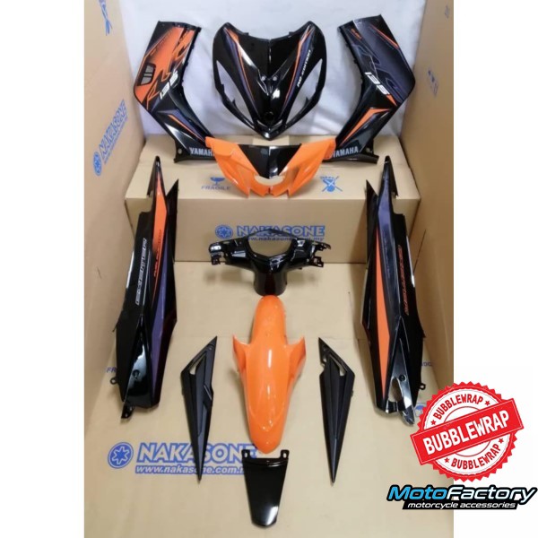 YAMAHA LC V1 LC135 COVER SET STICKER EXCITER RC ORANGE #STICKER TANAM ...