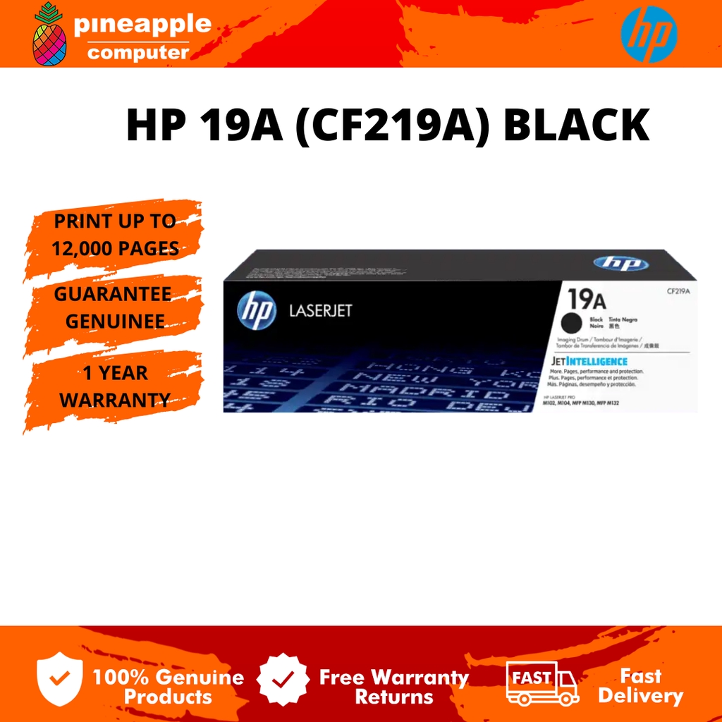 HP 19A (CF219A) Black Original Toner | Shopee Malaysia