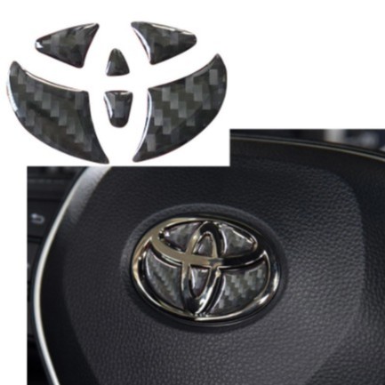 Toyota Vios modified carbon fiber steering wheel label car logo yaris ...