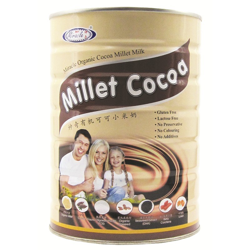 Miracle Organic Millet Choco Milk [900g] | Shopee Malaysia