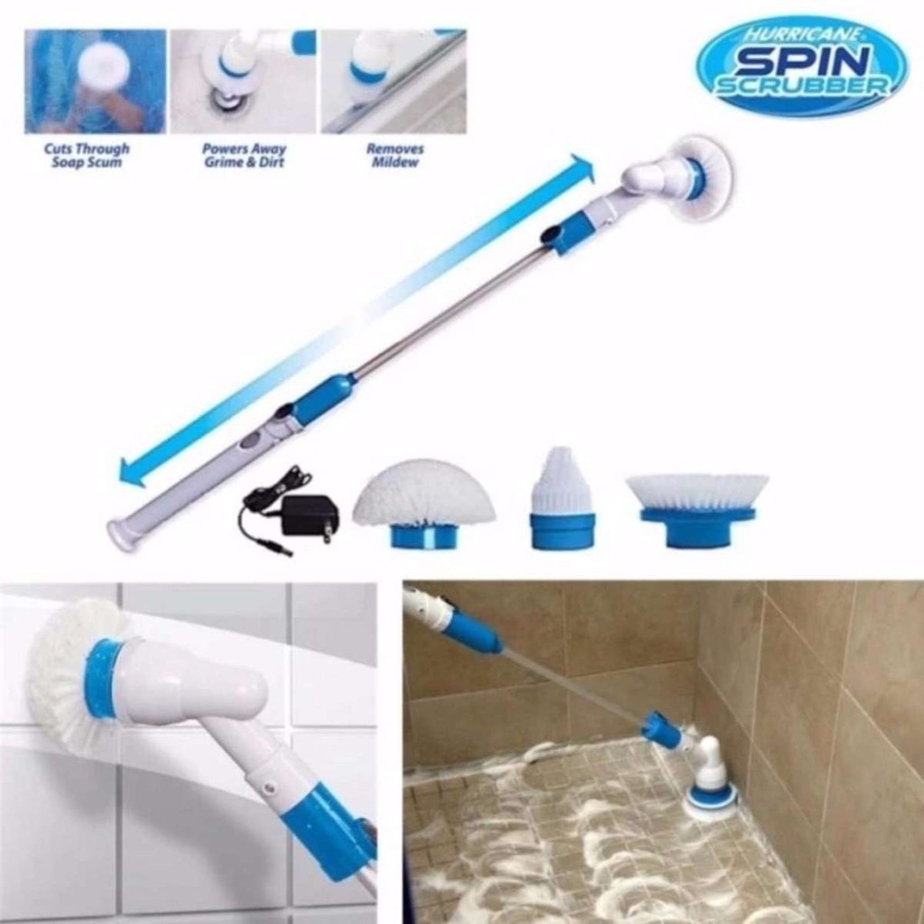 (MALAYSIAN 2 pin PLUG) Turbo Scrub Spinner Brush Hurricane Spin ...