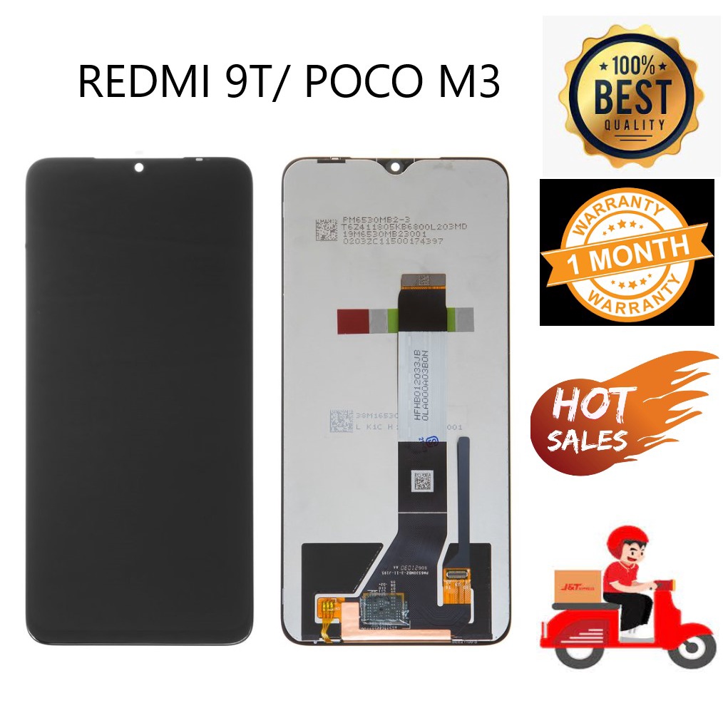 REDMI 9T / XIAOMI POCO POCOPHONE M3 LCD GLASS TOUCH SCREEN DIGITIZER ...