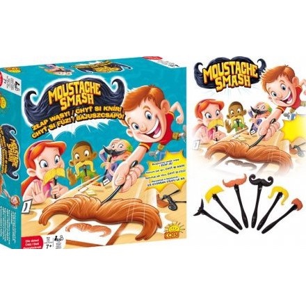 Moustaches Match Moustache Smash Fun Mustache Pass Card Children Family ...