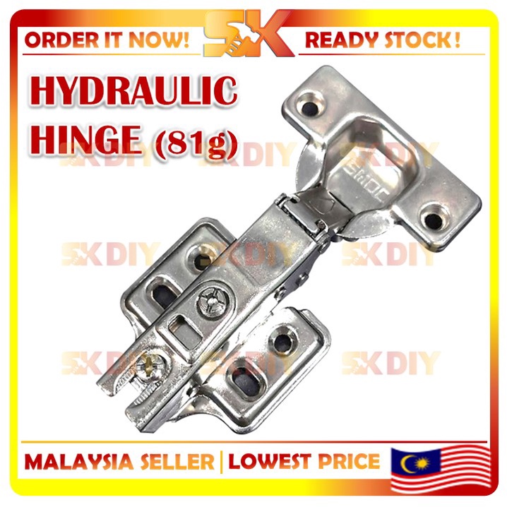 🇲🇾(150pcs)Kitchen Cabinet Furniture Soft Close Concealed Door Hinge 5/8" Hydraulic Hinge (1Box ...