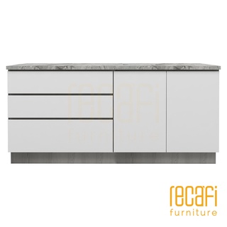 Recafi Furniture 6FT Base Unit Modern Melamine High Gloss Kitchen ...