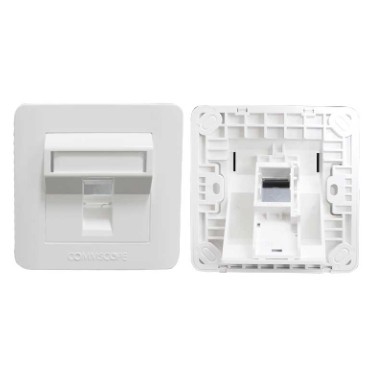 Commscope Netconnect 1-Gang Angle Type Faceplate | Shopee Malaysia