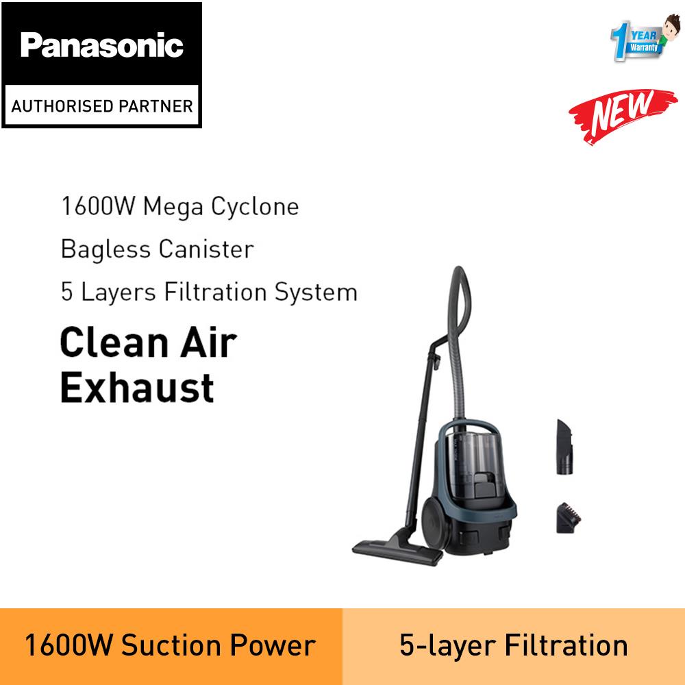 PANASONIC MC-CL601 POWERFUL 1600W CYCLONE BAGLESS CANISTER VACUUM ...