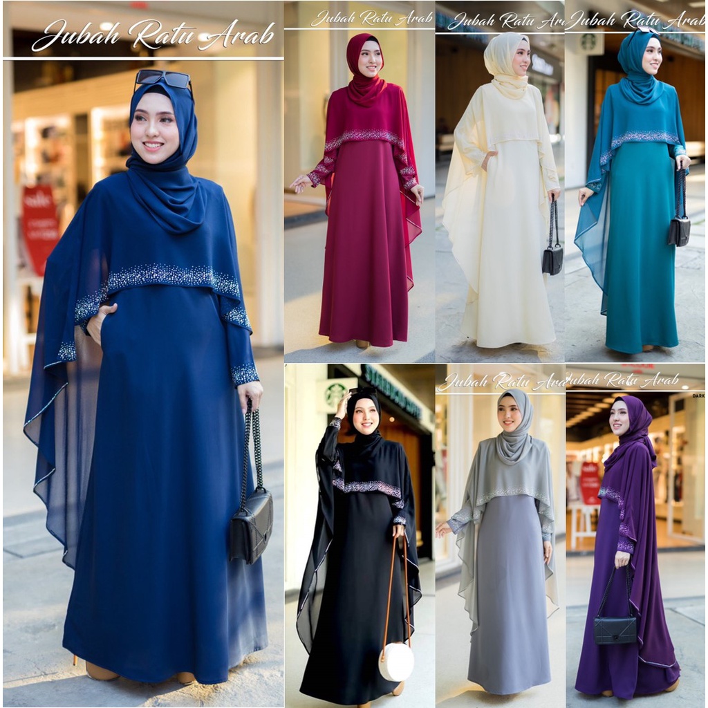 [vol.1] JUBAH RATU ARAB 2.0 | JUBAH CAPE QUEEN | JUBAH PERMAISURI ...