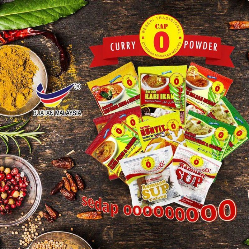 Rempah Kari Cap O, Rempah Tradisi Orang Kedah | Shopee Malaysia