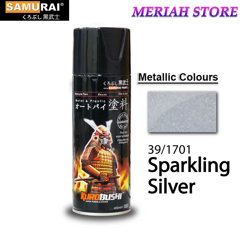 Samurai 39 / 1701 Sparkling Silver Metallic Colour Aerosol Spray Paint ...
