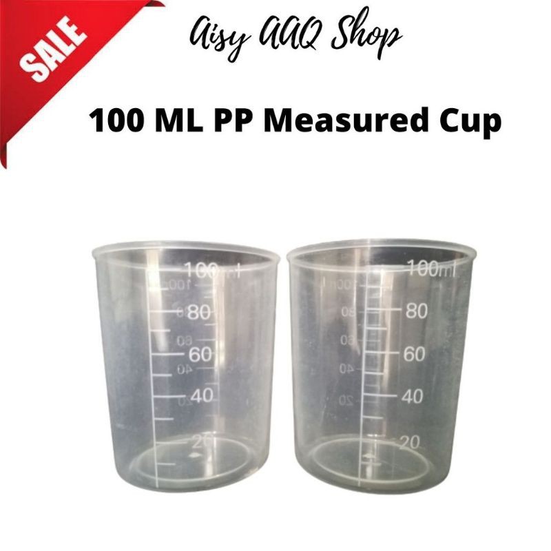 Cawan Sukatan Racun 100ML-Measuring Cup Plastics Cawan penyukat ...