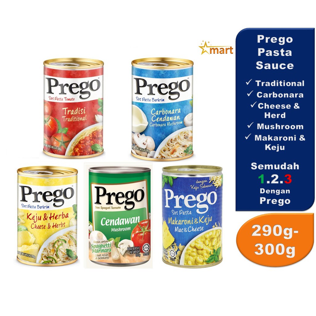Prego Pasta Sauce ( 290g - 300g ) | Shopee Malaysia
