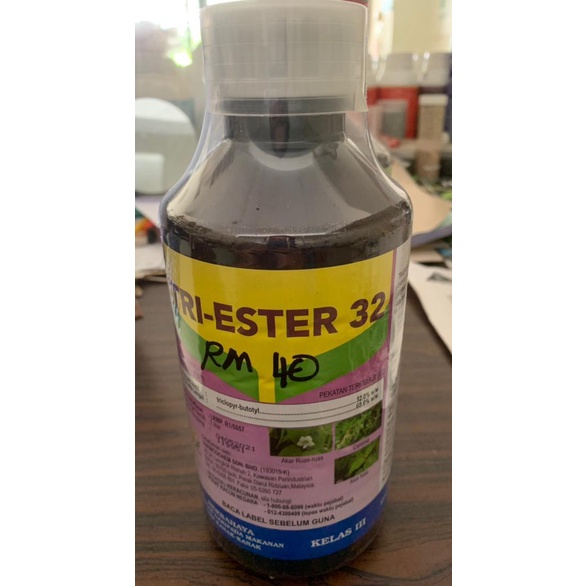 TRI-ESTER 32 1L/250ML Racun Rumpai/Herbicide | Shopee Malaysia