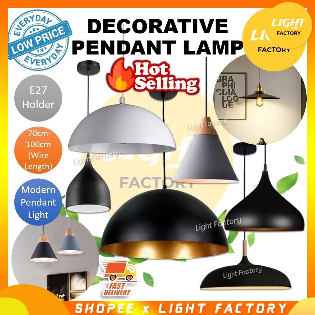 🔥HOT🔥 Modern Pendant Light E27 Holder Dining Hanging Light Vintage ...