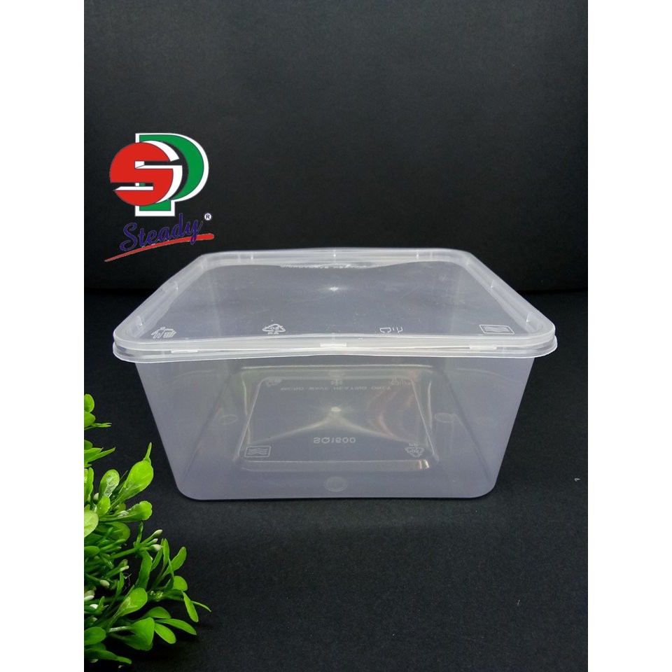Plastic Container (50pcs) [MS-SQ1500] (Microwavable) | Shopee Malaysia