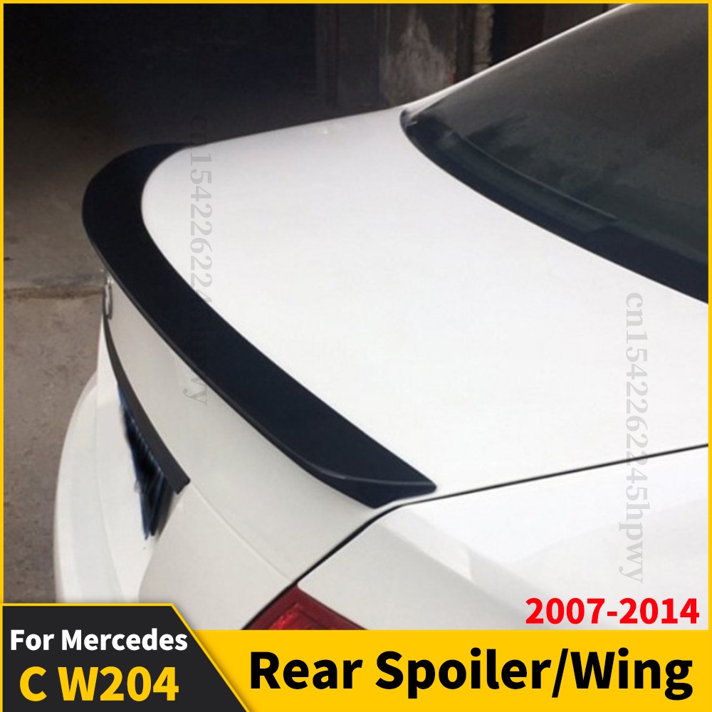 Trunk Boot Lip Tail Black Rear Wing Splitter Decoration For Mercedes ...