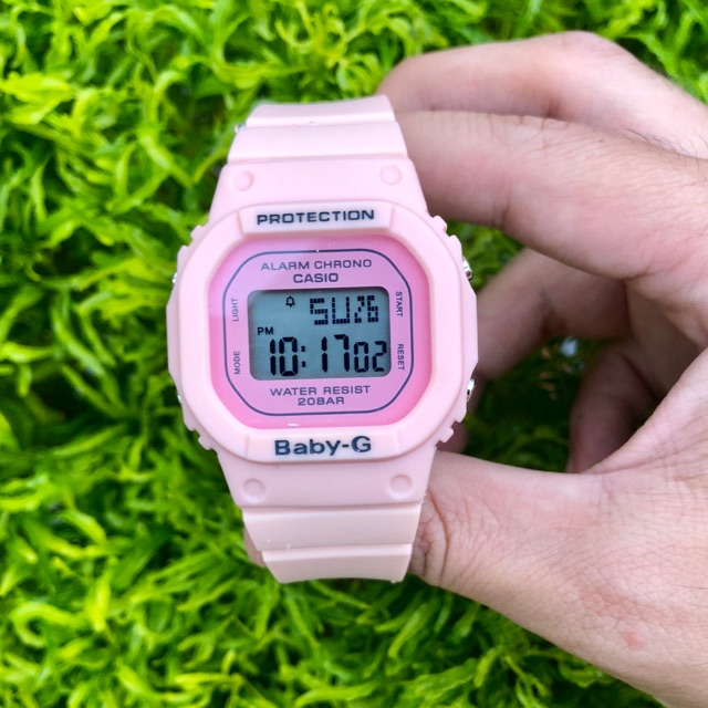 BABY G PINK PEACH JAM TANGAN PEREMPUAN PETAK SHOCKING SALES | Shopee ...