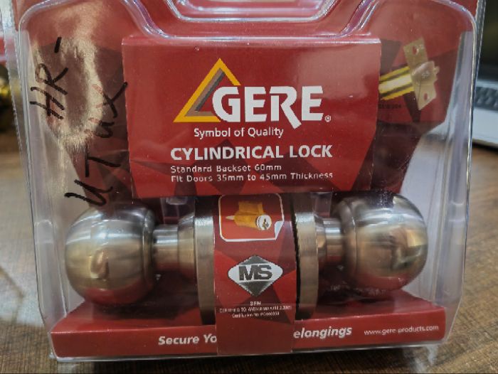 LS GEMILANG UNOIN CYLINDER DOOR LOCK Cylindrical Door Lock Set ( Round ...
